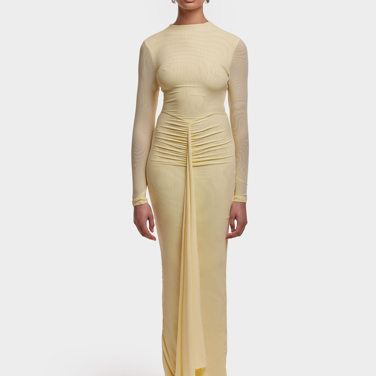 Aluya Mesh Dress - Butter Yellow – BBXBRAND