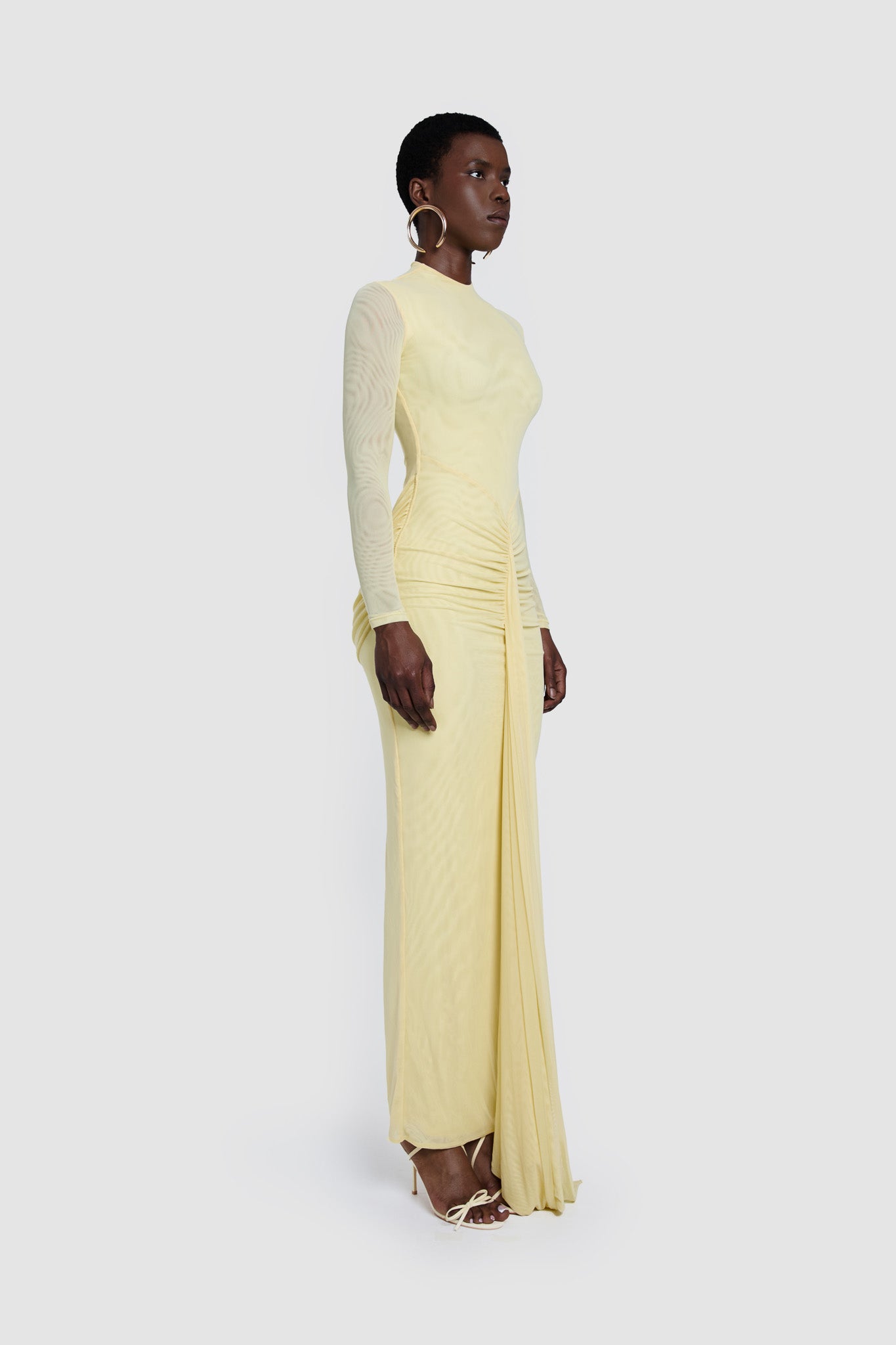Aluya Mesh Dress - Butter Yellow – BBXBRAND