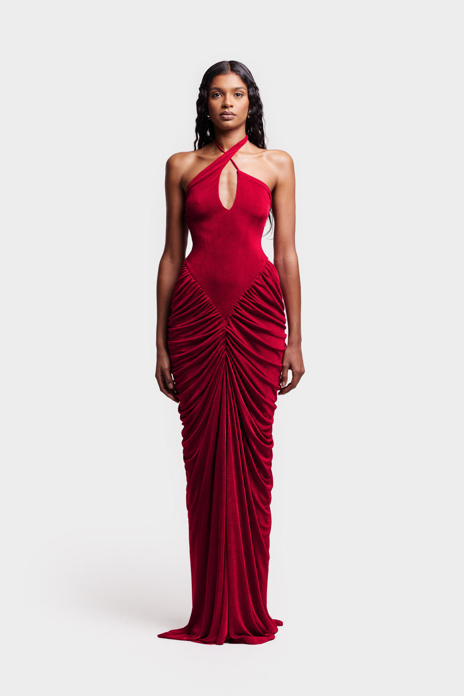 Signature Draped Maxi - Love Red – BBXBRAND